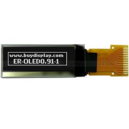 0.91"128x32 OLED Display Module,Serial SPI,SSD1306,White on Black