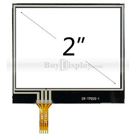 2 inch 4 Wire Resistive Touch Panel Screen