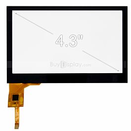 4.3"Capacitive Touch Panel with Controller FT5206,5 Point Multi Touch