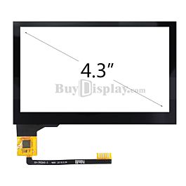 4.3"Capacitive Touch Panel with Controller FT5206,5 Point Multi Touch
