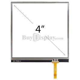 4 inch 4-Wire Resistive Touch Panel Screen