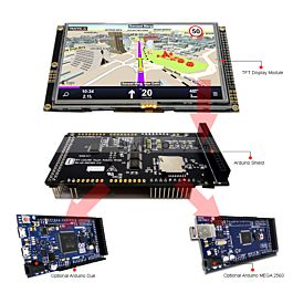 5"TFT Display Arduino Touch Shield w/SSD1963 Library for Mega/Due
