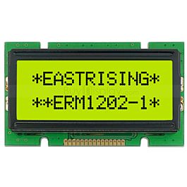 Display Character 12x2 LCD Module,Datasheet,HD44780,Black on YG