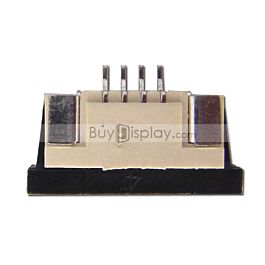 4 Pin 1.0mm Pitch Bottom Contact ZIF Connector,FPC Connector