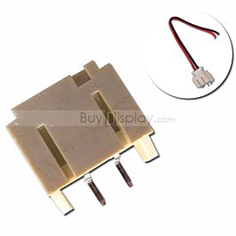2 Pins 2.54mm Pitch SMD Horizontal Backlight Connector