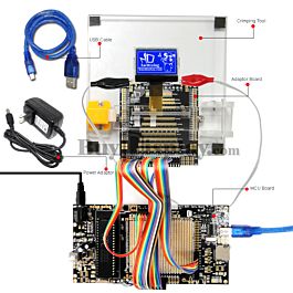 8051 Microcontroller Development Board for Graphic LCD ERC12864-11