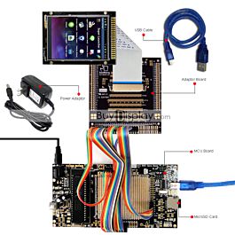8051 Microcontroller/MCU Development Board for TFT LCD ER-TFTM032-3