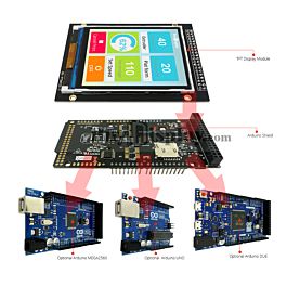 3.2 inch IPS TFT LCD Display with Arduino Shield for Mega/Due/Uno