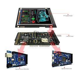 Arduino 3.5" IPS TFT LCD Touch Shield Serial SPI Example for Mega/Due