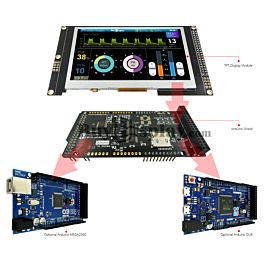 4.3" IPS TFT LCD Arduino Shield w/Tutorial,SSD1963 for Mega/Due