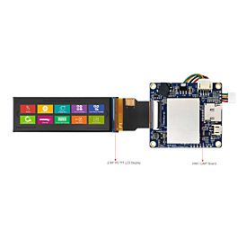 2.99 inch 268x800 Bar Type HMI Display Intelligent Smart UART TFT LCD