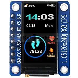 1.05 inch 120x240 IPS TFT LCD Display Module for Arduino and Raspberry Pi