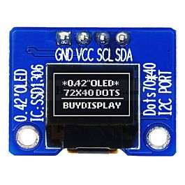 I2C White 0.42" inch OLED Display Module 72x40 Arduino,Raspberry Pi