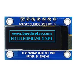 Serial SPI Blue 0.91" inch Arduino,Raspberry Pi OLED Display 128x32