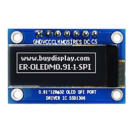 Serial SPI White 0.91" inch Arduino,Raspberry Pi OLED Display 128x32